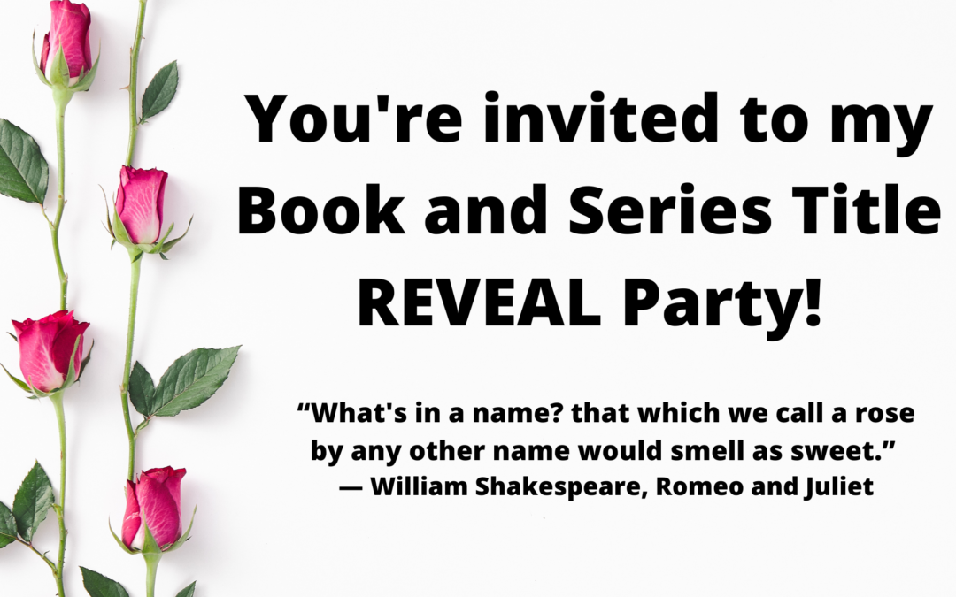 My Book And Series Title Reveal Party Crystal Caudill My Book And Series Title Reveal Party Crystal Caudill
